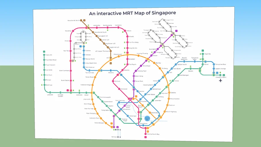Singapore subway map | 3D Warehouse
