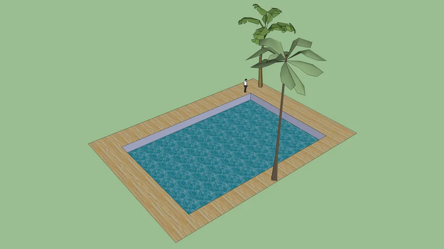 Tropical In-Ground Pool | 3D Warehouse