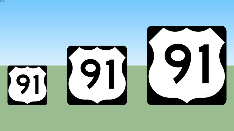 U.S 91 Sign | 3D Warehouse