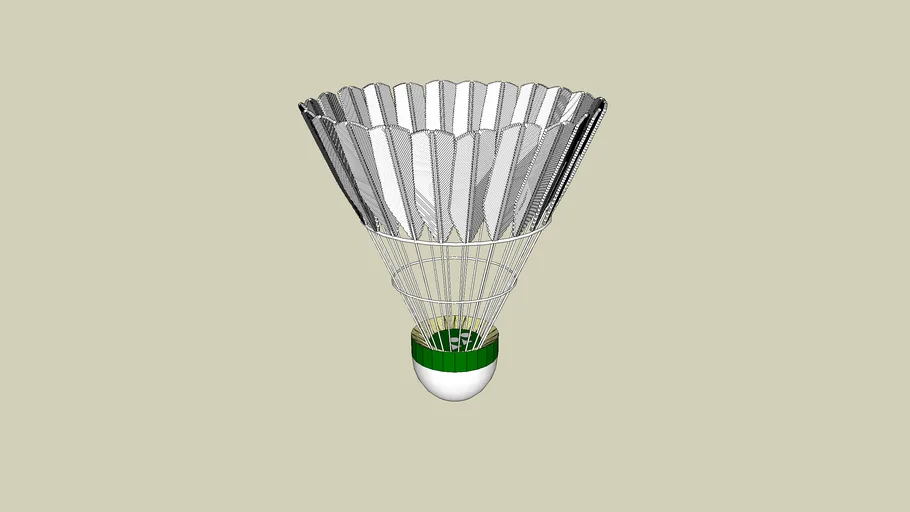 volante de badminton | 3D Warehouse