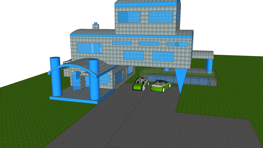 Futuristic House | 3D Warehouse