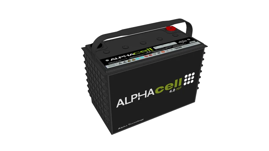 AGM battery Alphacell | 3D Warehouse