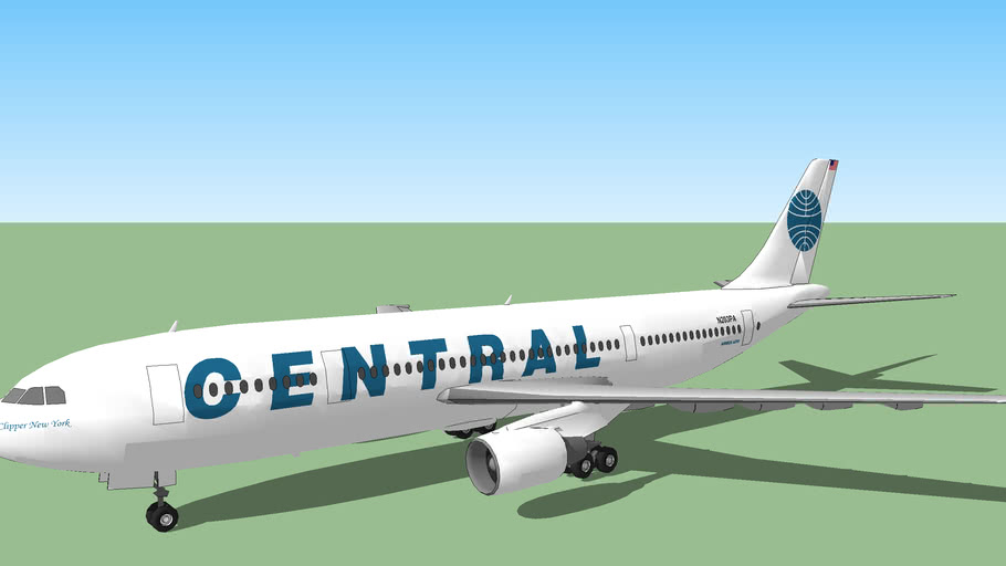 Central Air Lines (Pan Am colors) (1993 F]) - Airbus A300B4-203 | 3D ...
