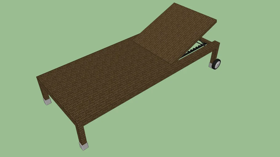 chaise longue pool chair | 3D Warehouse