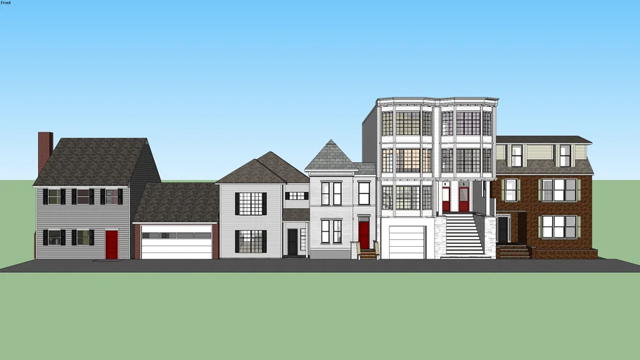 Rowhouses | 3D Warehouse