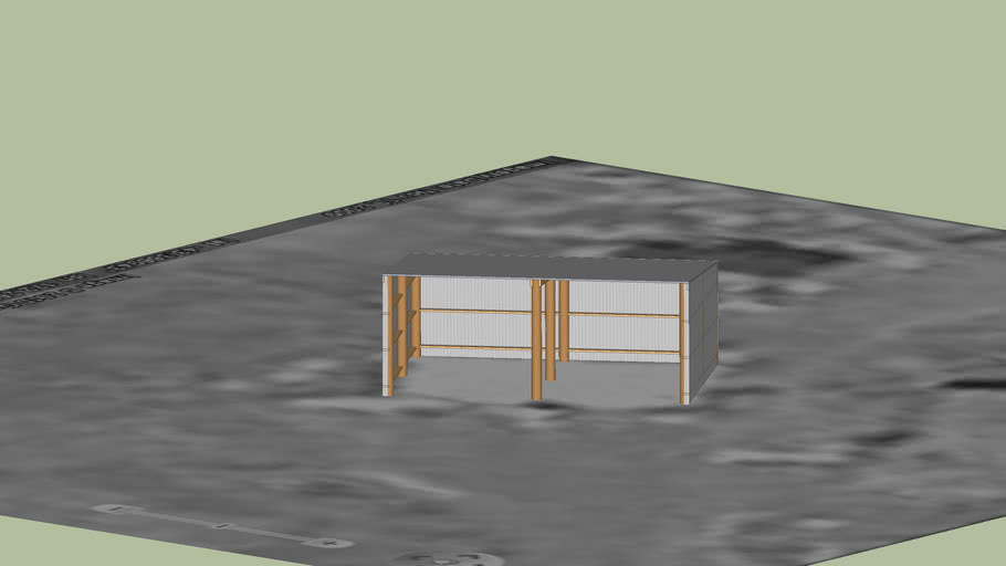 2-Bay Hay Barn | 3D Warehouse