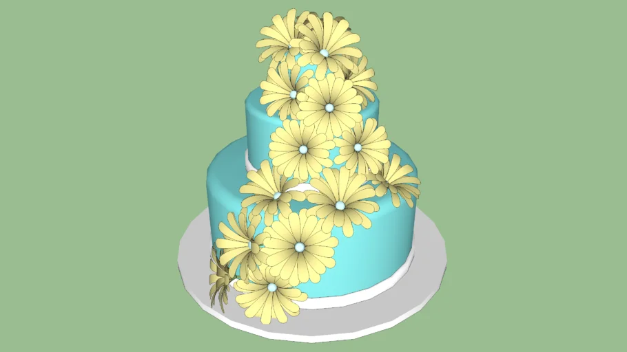 Flower Cake | 3D Warehouse