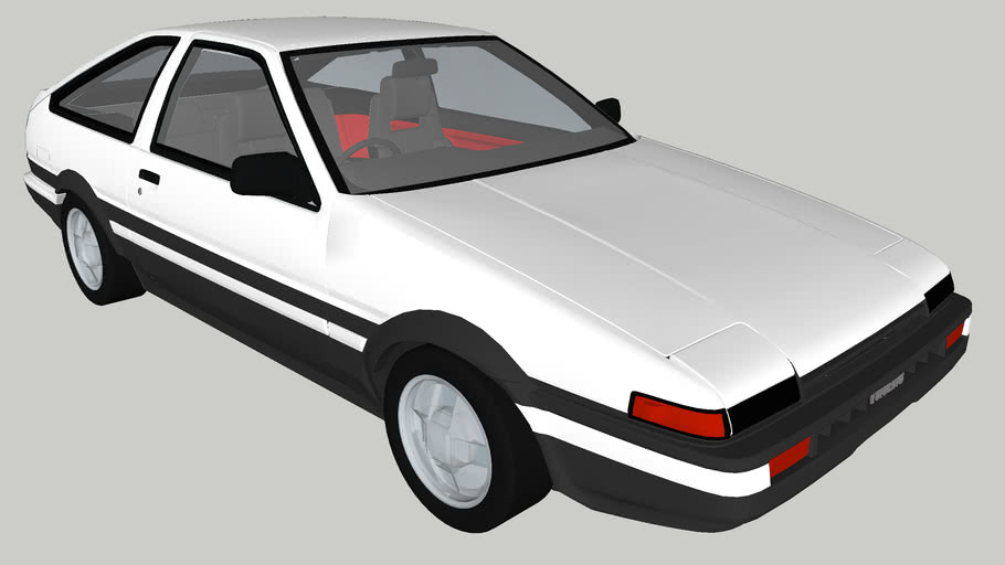 AE86 (20 Valve 4A-GE with OEM rims) | 3D Warehouse