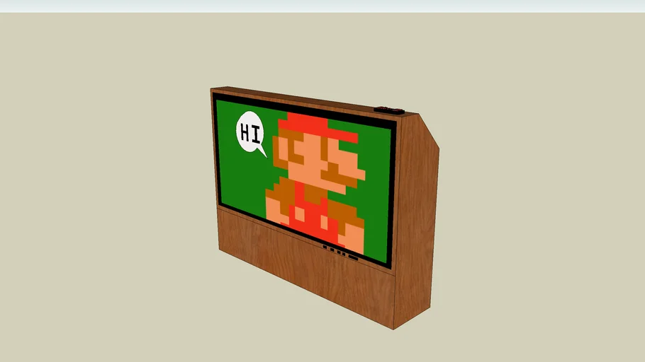 3d 92 1/2' big screen t.v. comlete with remote | 3D Warehouse