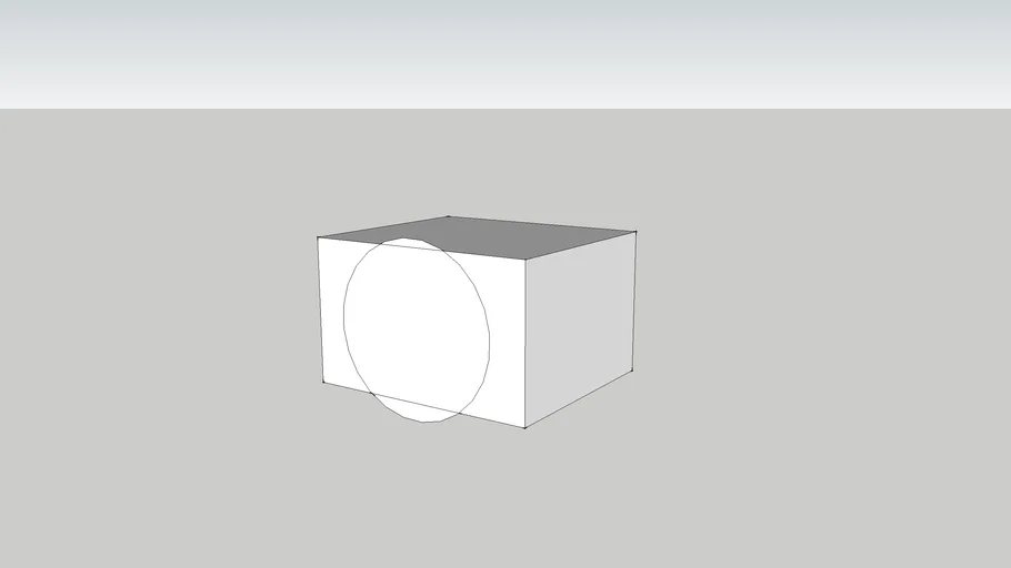 box with circle (test) | 3D Warehouse