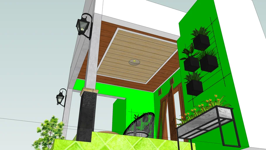 Design PLAFON PVC TERAS DEPAN - rumahSketch | 3D Warehouse