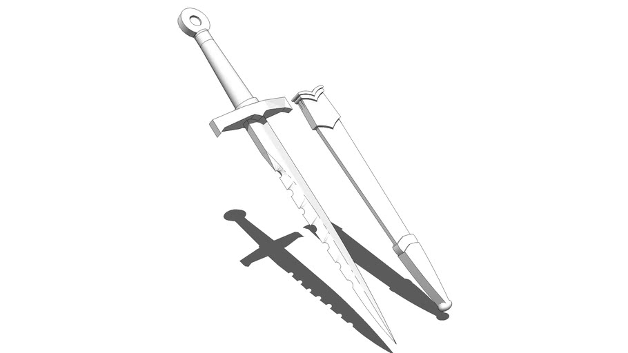 Dagger and scabbard | 3D Warehouse