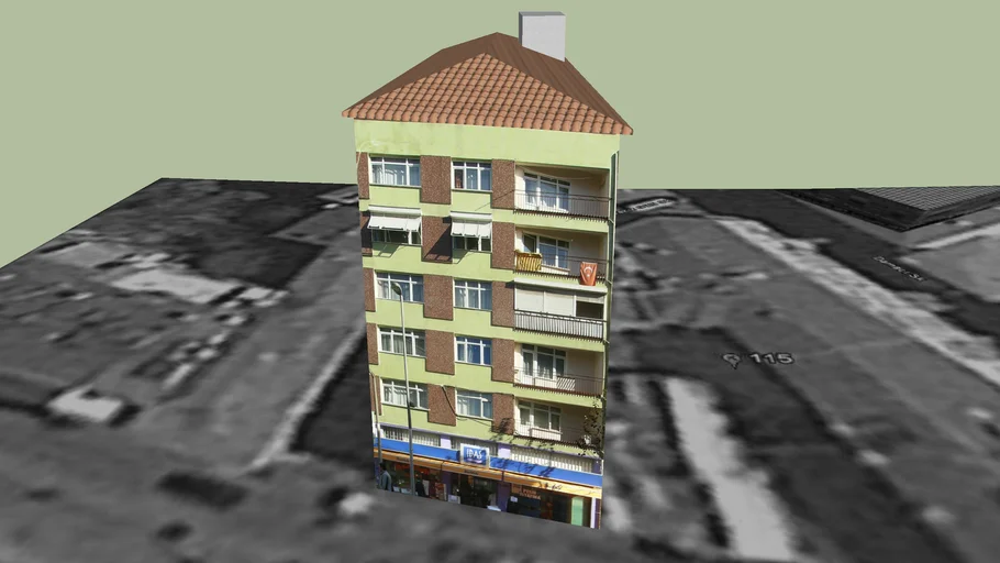 Moda Caddesi Ada 115 Bina 01 | 3D Warehouse