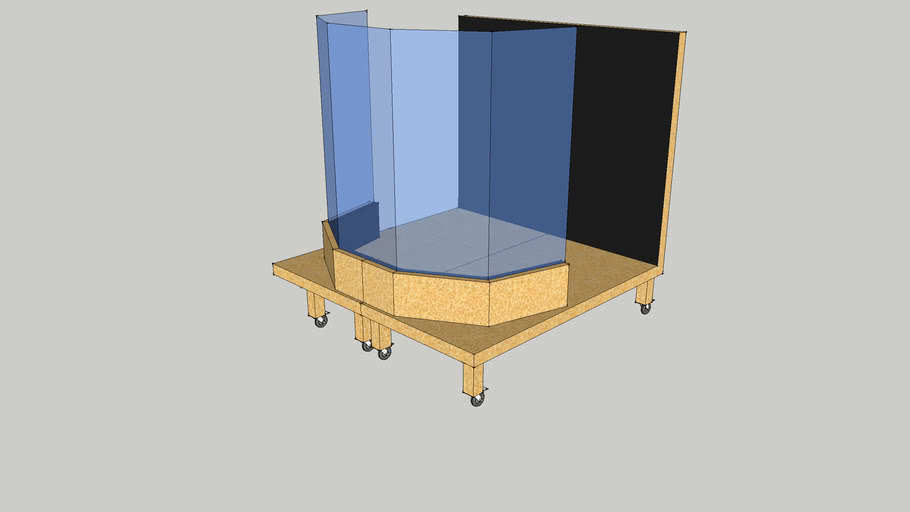 Drum Riser / Cage with ClearSonic Shield | 3D Warehouse