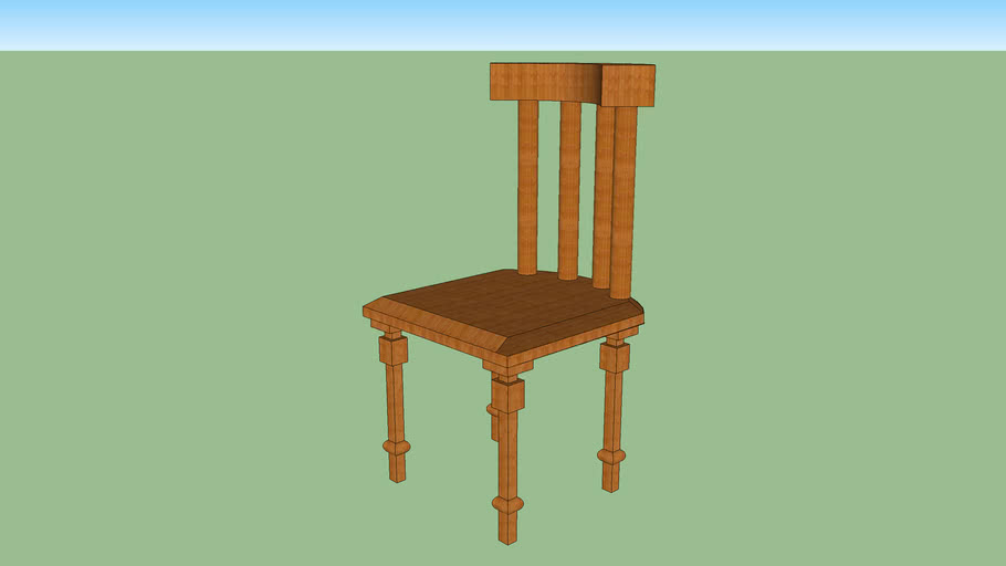Old Wooden Chair | 3D Warehouse