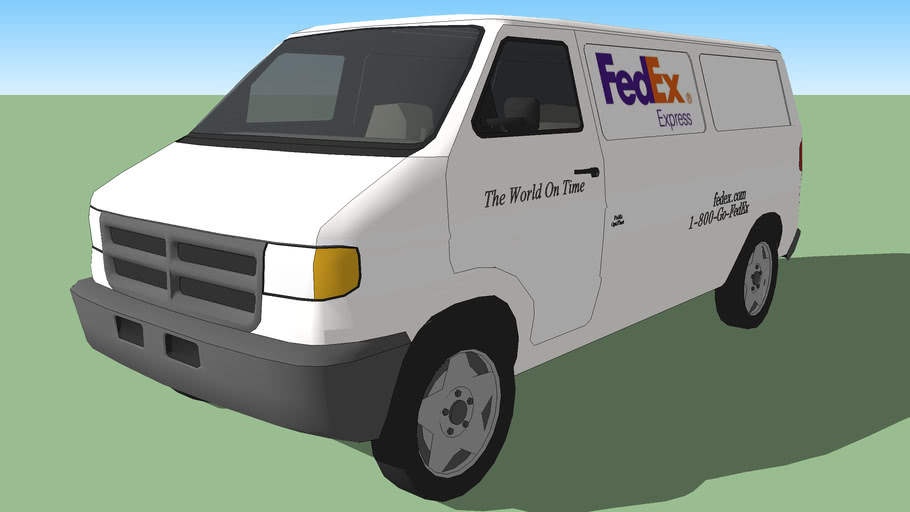2002 Dodge Ram FedEx Express van | 3D Warehouse