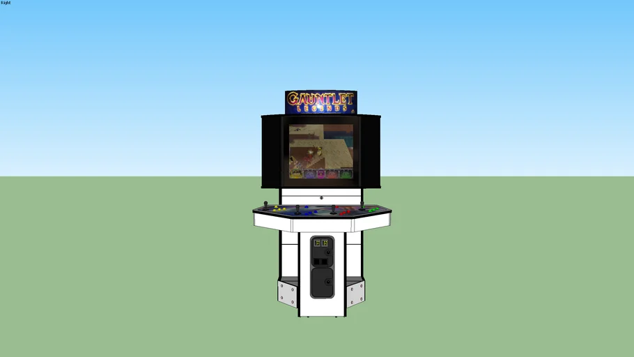 Gauntlet Legends (Showcase Custom Cabinet) Arcade | 3D Warehouse