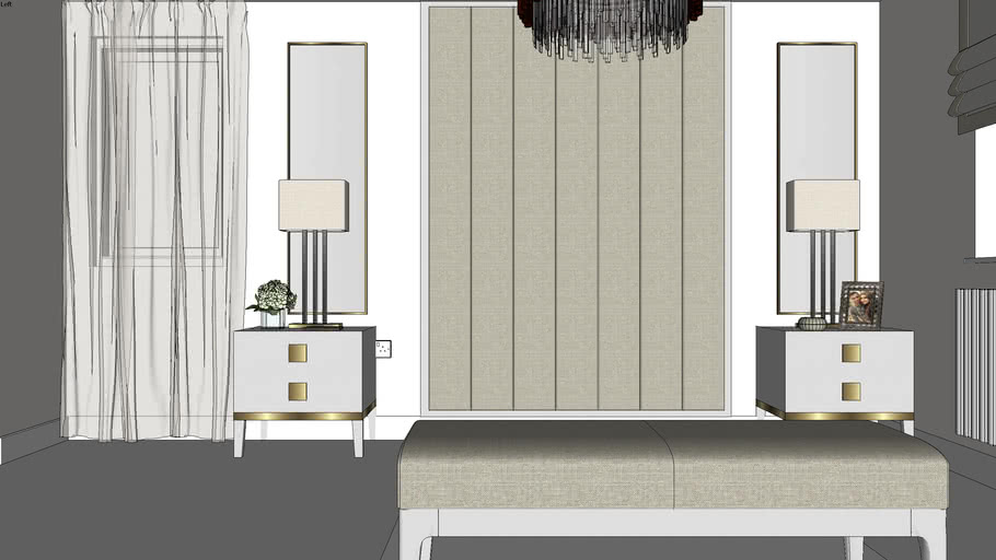 BEDSIDE TABLE | 3D Warehouse