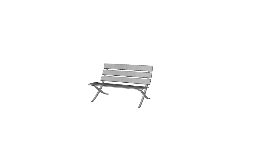 Bench b 2 seats BD BARCELONA | 3D Warehouse