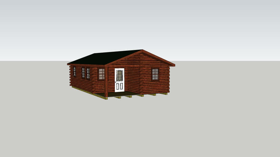 Low Profile Deluxe Log Cabin | 3D Warehouse