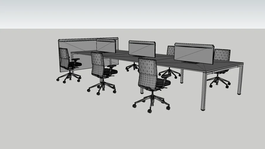 Vitra Work Kit 480 x 160 | 3D Warehouse