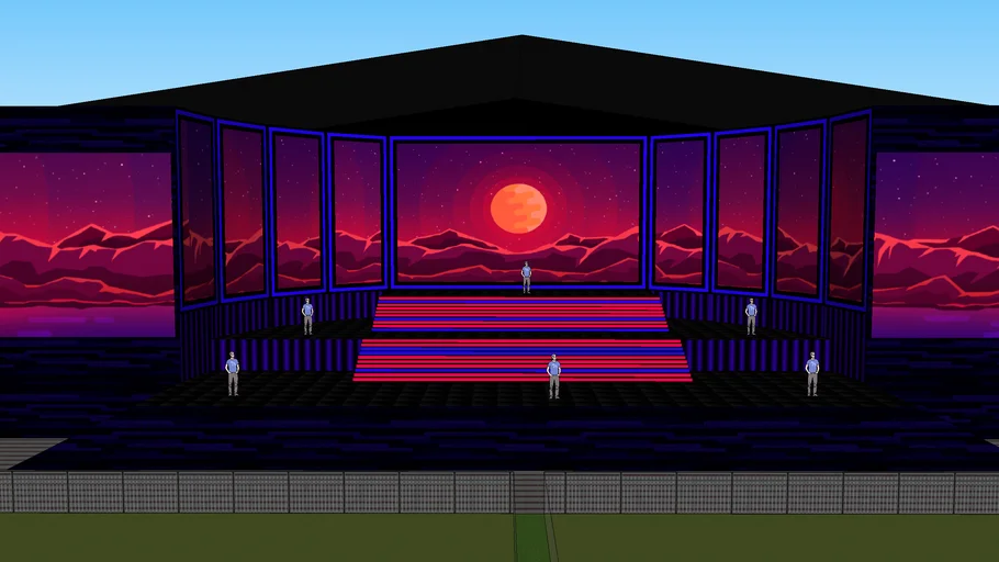 Stage music festival | 3D Warehouse