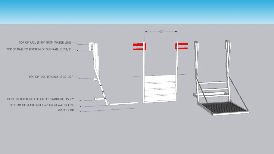 Man overboard ladder | 3D Warehouse