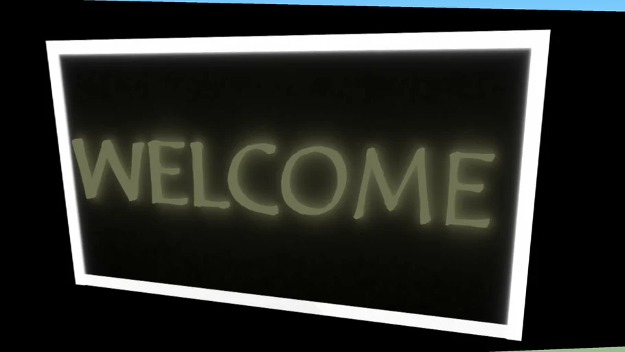Welcome lighting board -001 | 3D Warehouse