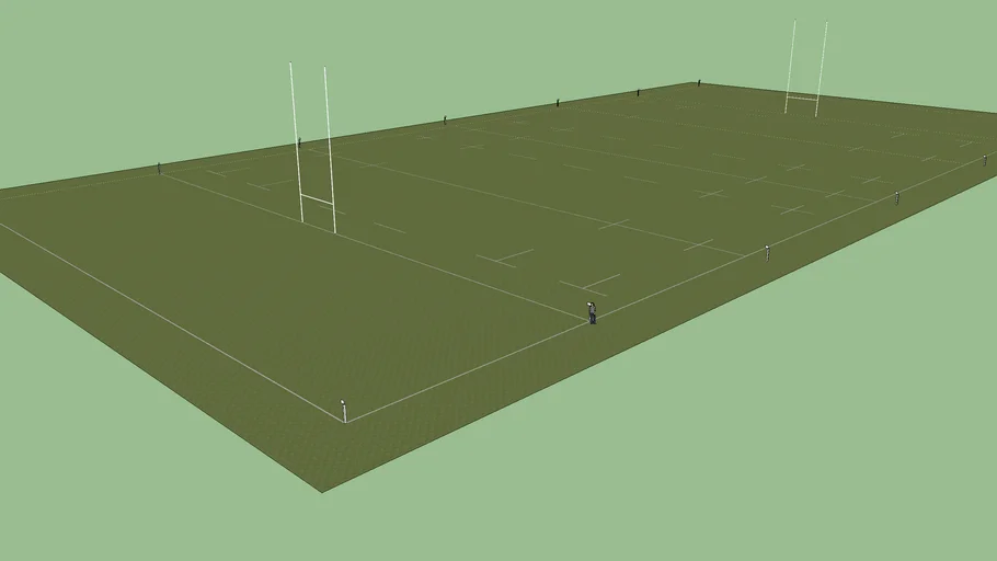 Rugby Union Pitch | 3D Warehouse
