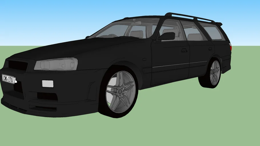 Nissan Stagea V8 Double Unicorn From Mighty Car Mods | 3D Warehouse