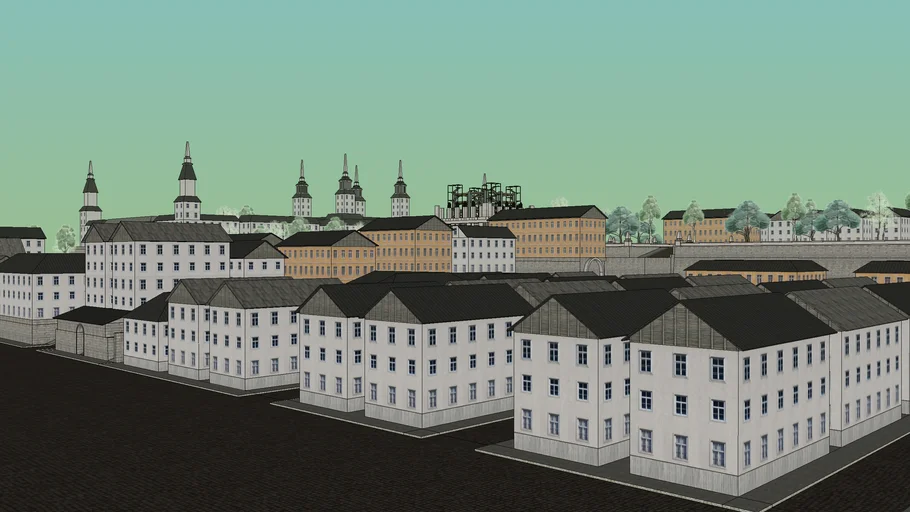 Island Town Low Poly Map | 3D Warehouse