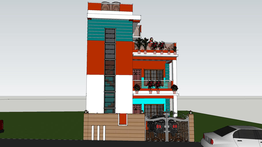 simple residential house design | 3D Warehouse