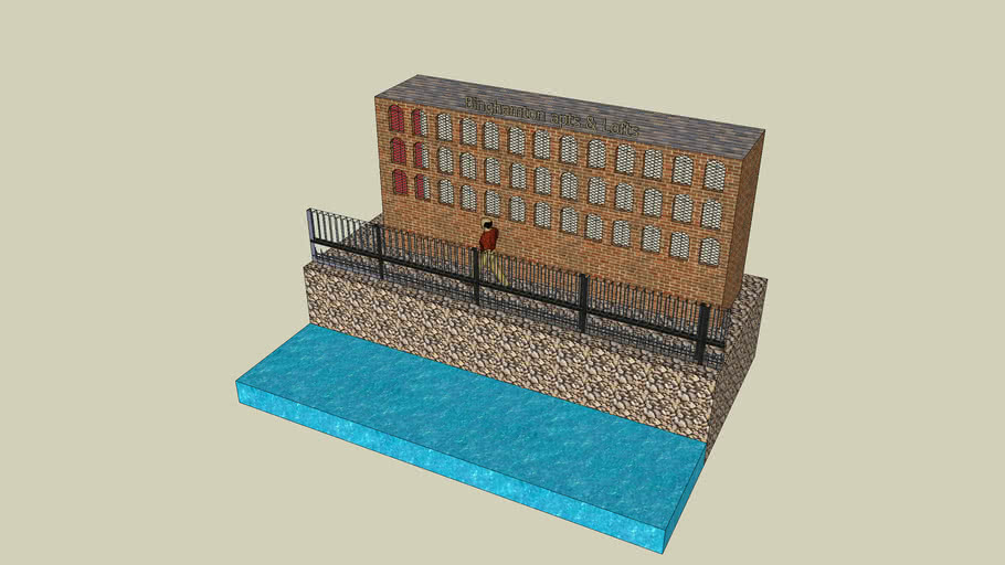 building on river | 3D Warehouse