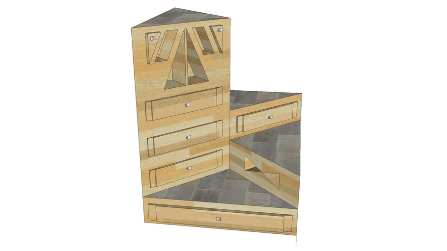 Triangular Drawers | 3D Warehouse