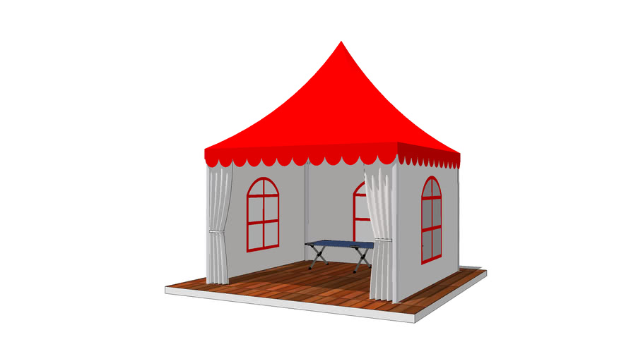 tenda posko 3x3 | 3D Warehouse