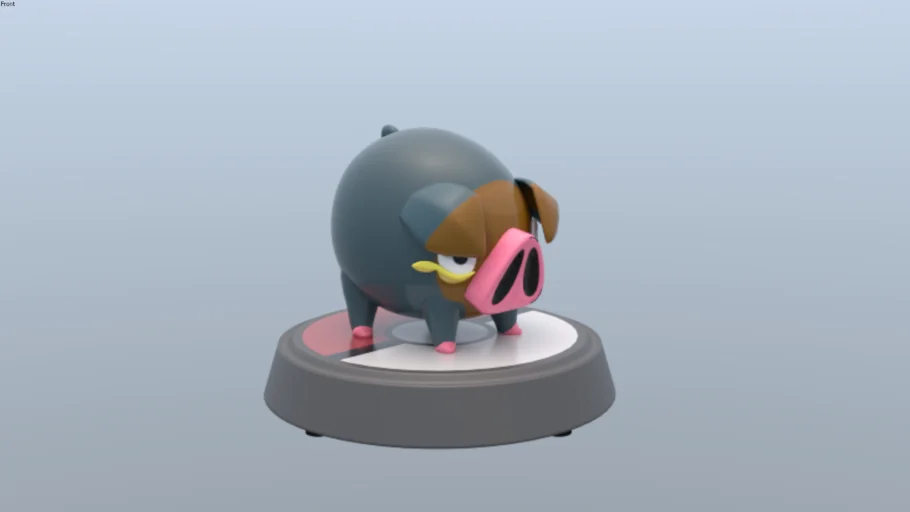 _Composição_Geek_(Lechonk - Pokemon Figure) | 3D Warehouse