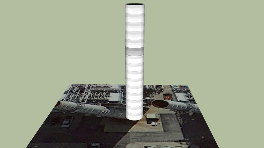 Smoke stack in Minooka, IL (B) | 3D Warehouse