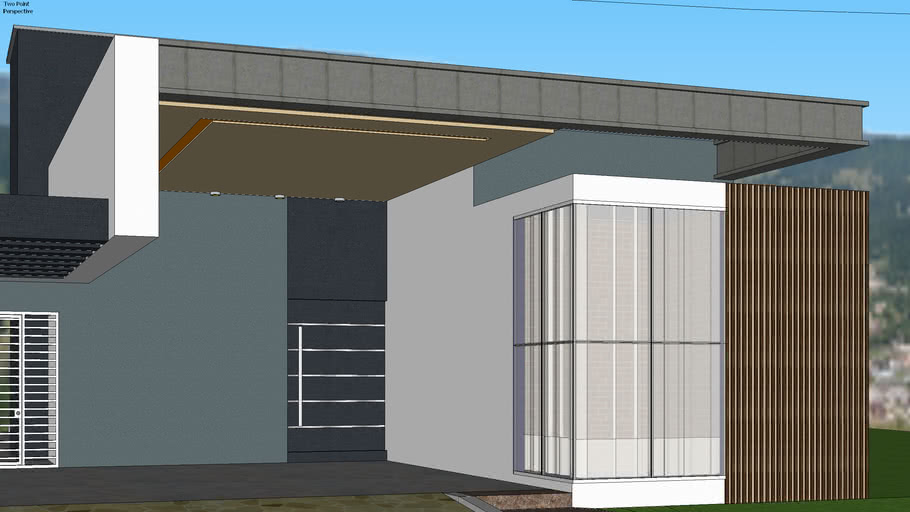 Fachada residencial moderna | 3D Warehouse