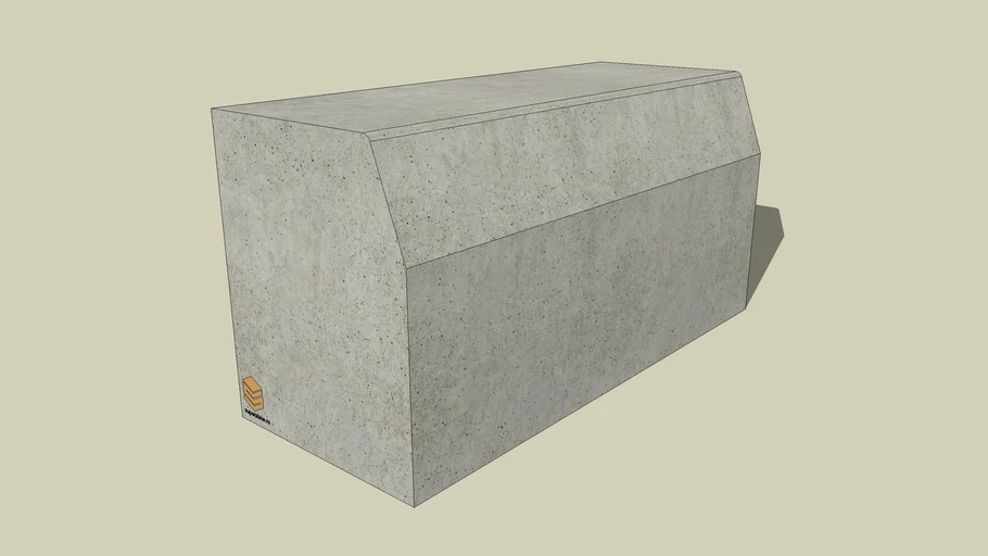 Bordura mare SUPERSTONE Large curb | 3D Warehouse