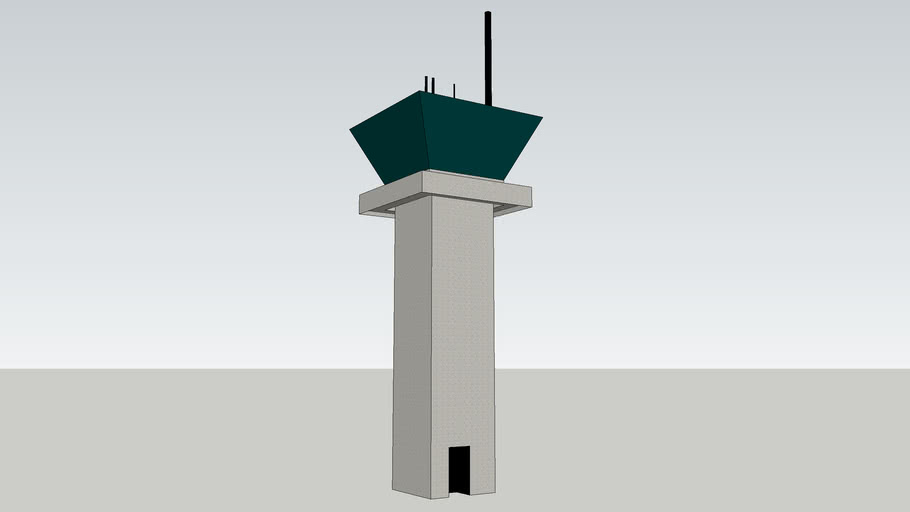 ATC Air Traffic Control Tower (for small airports, very basic) | 3D ...