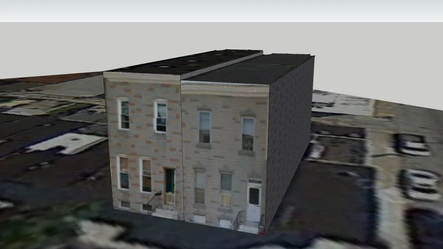 Formstone Rowhouses | 3D Warehouse