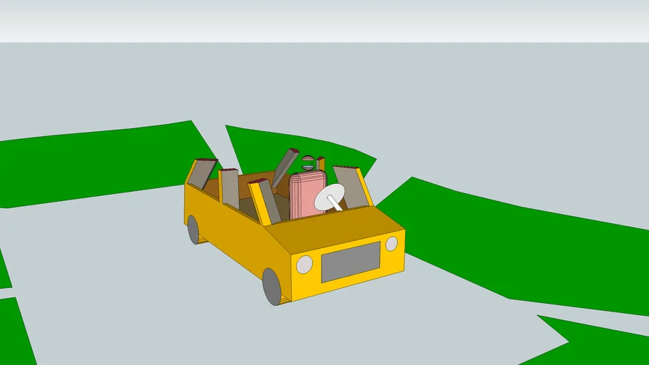 Asymmetrical car for more drivers visibility | 3D Warehouse