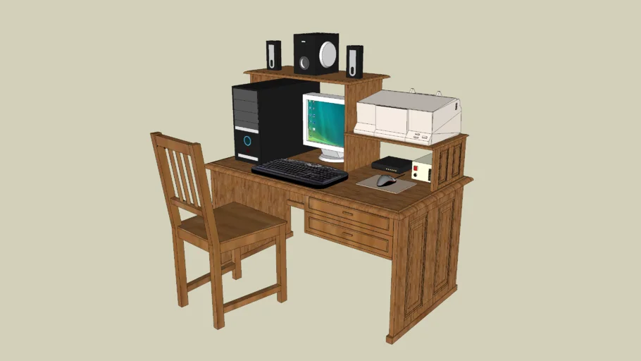 Escritorio PC | 3D Warehouse