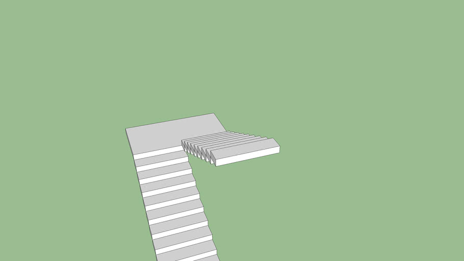 Tangga 4m x 2,5m x 3m Egiland | 3D Warehouse