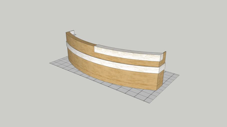 Receptionist Table | 3D Warehouse