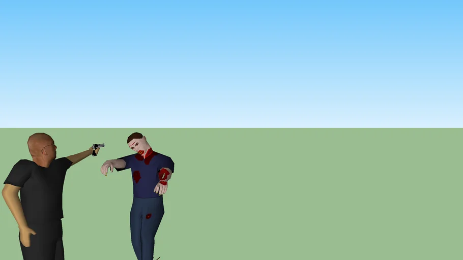 Men V.S. Zombie | 3D Warehouse