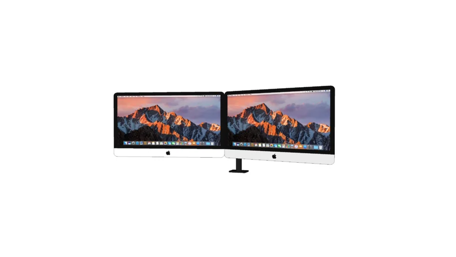 27' iMac - Double Monitor Arms | 3D Warehouse