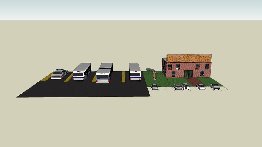bus station | 3D Warehouse
