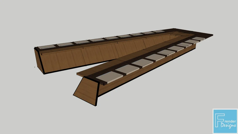 V-SHAPE CONFERENCE TABLE | 3D Warehouse