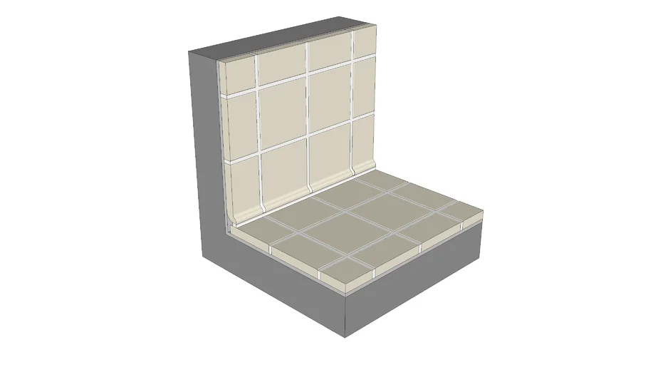06.130.0501 Tile base details Base/cove alternatives | 3D Warehouse